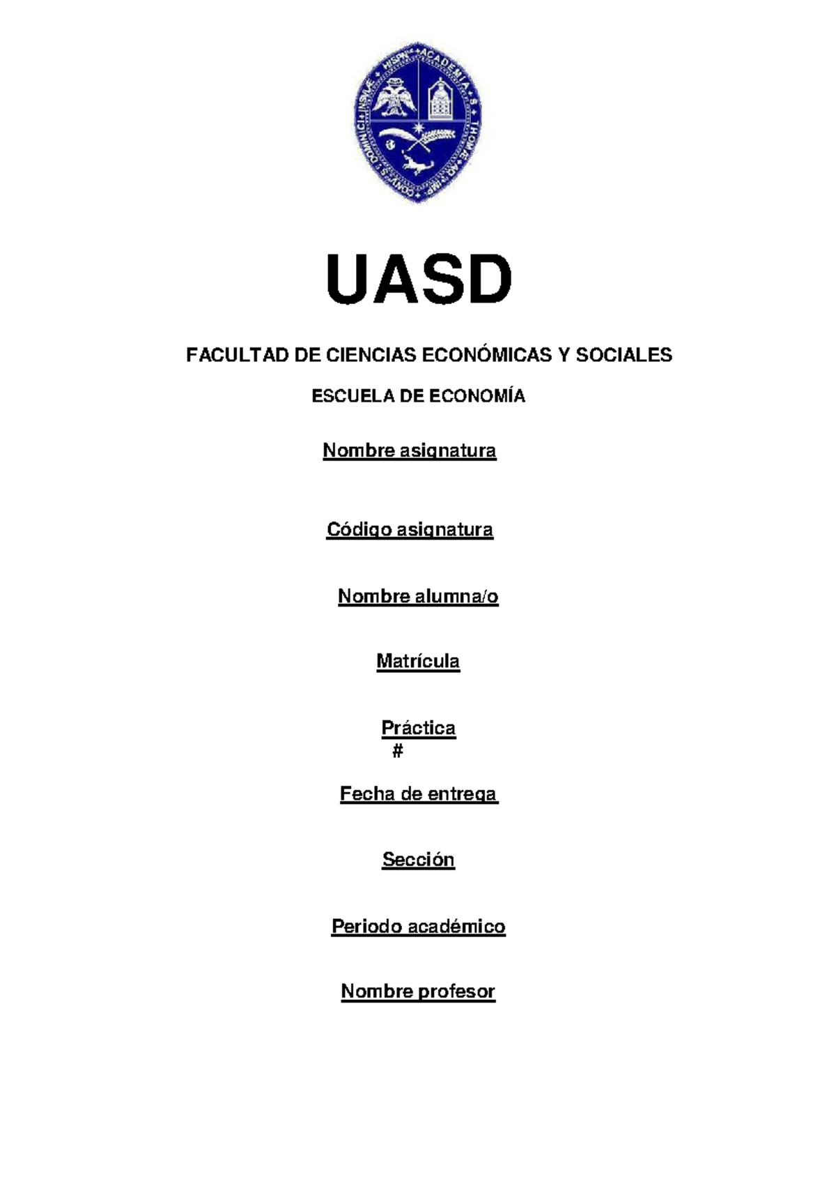Hoja Presentacion Uasd Logo