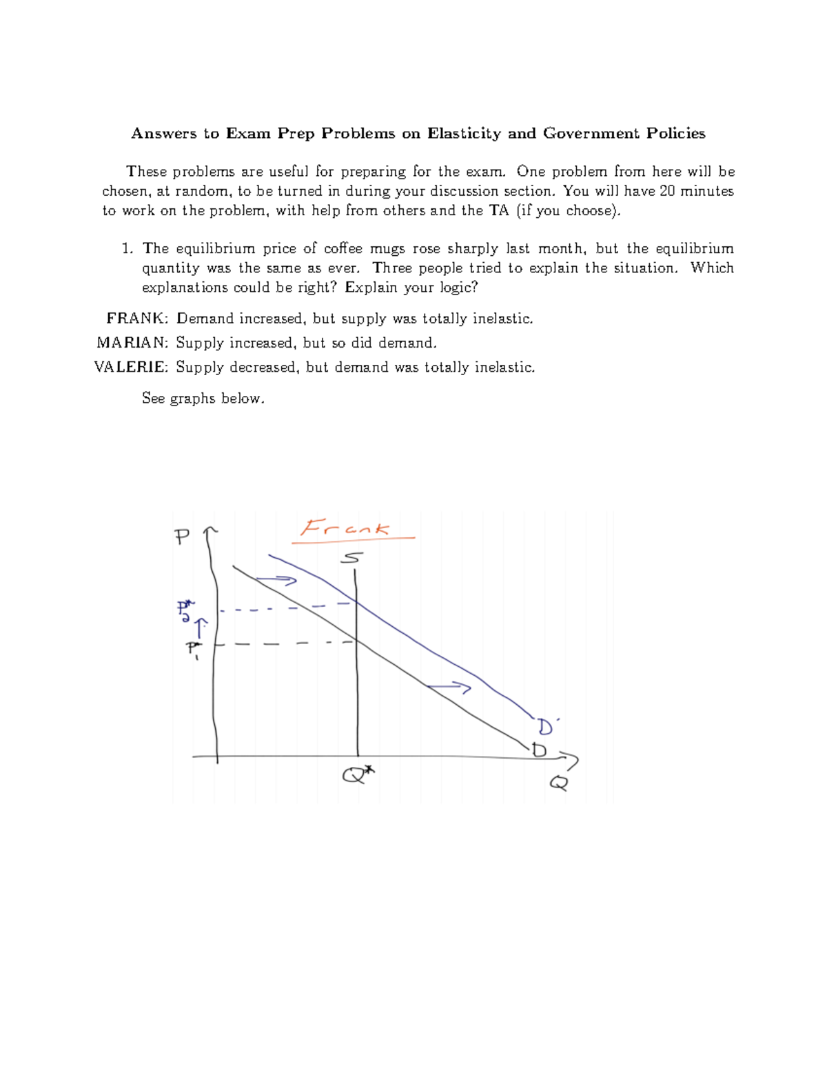 Elasticity Policies Prep Answers - Answers to Exam Prep Problems on ...