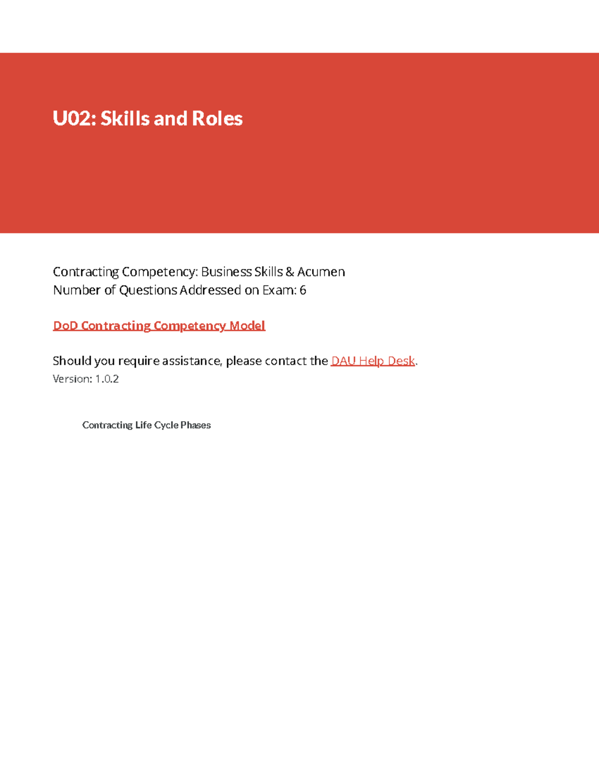 Contracting Lifecycle Phases: Pre-Award, Award, and Post-Award (C101 ...