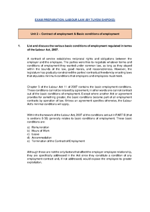 Labour Act 2007 - Namibia Labour Act, 2007 Act 11 of 2007 Legislation ...