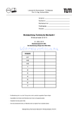 Technische Mechanik 1 - 0920032294 - TUM - Studocu