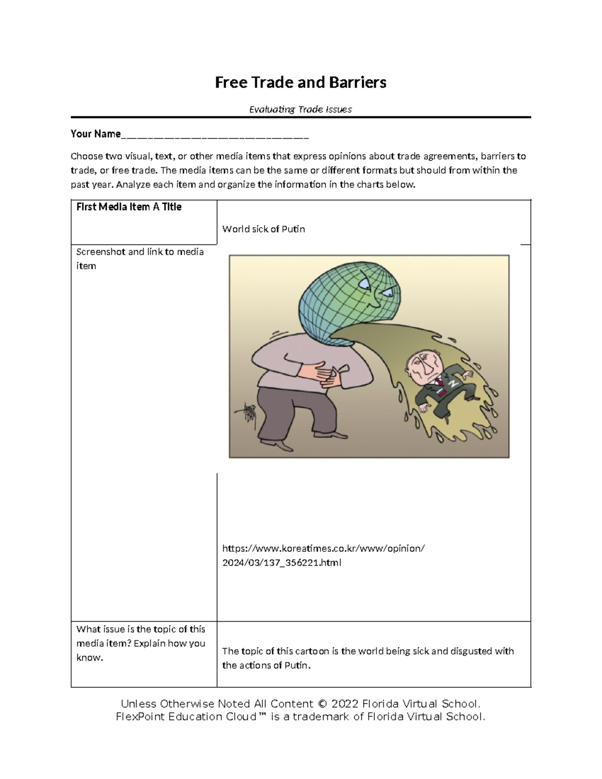 Free trade and barriers assignment template.docx copy - Free Trade and ...