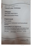 TPS2602 - Unisa - Teaching practice - Studocu