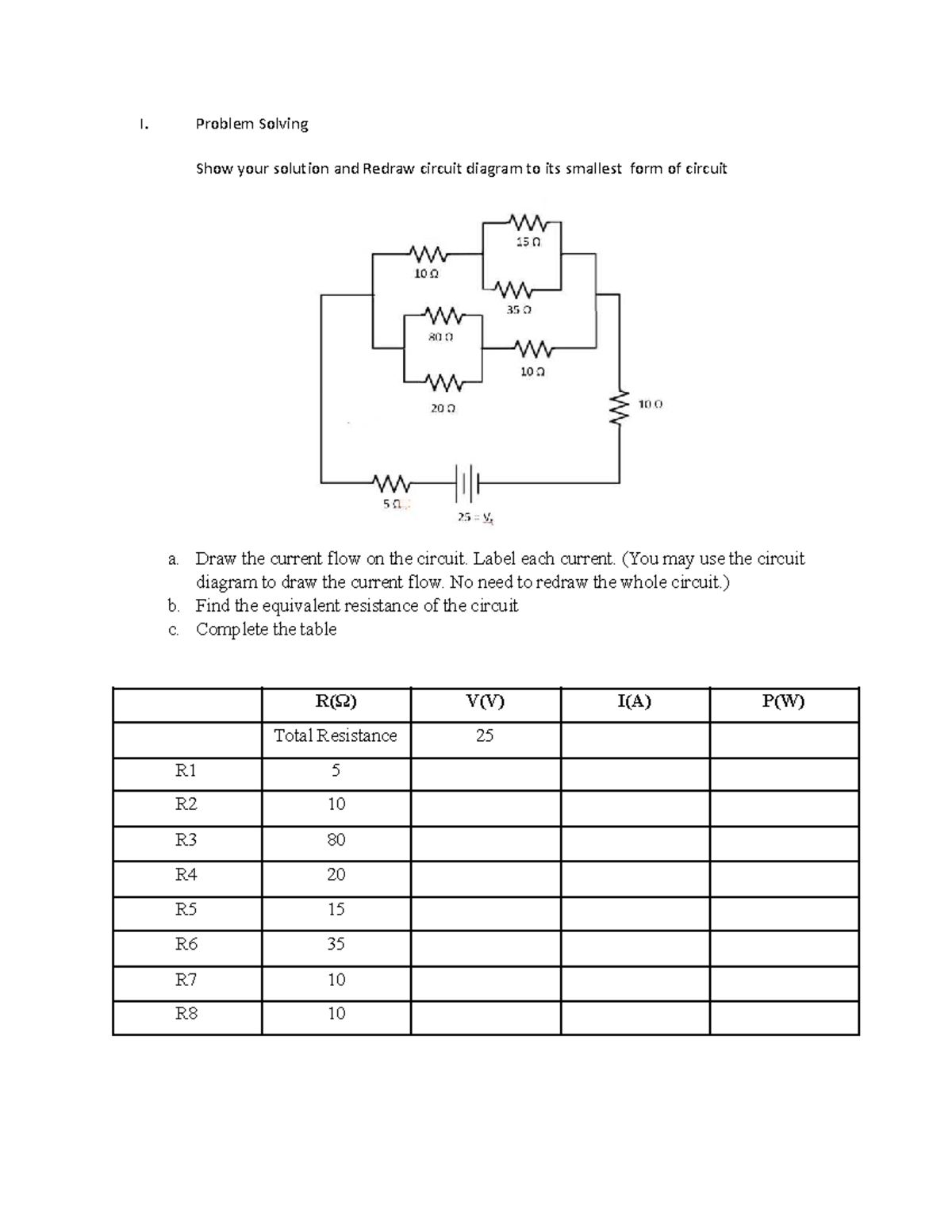 Circuit Analysis and Problem Solving - Equivalent Resistance ...