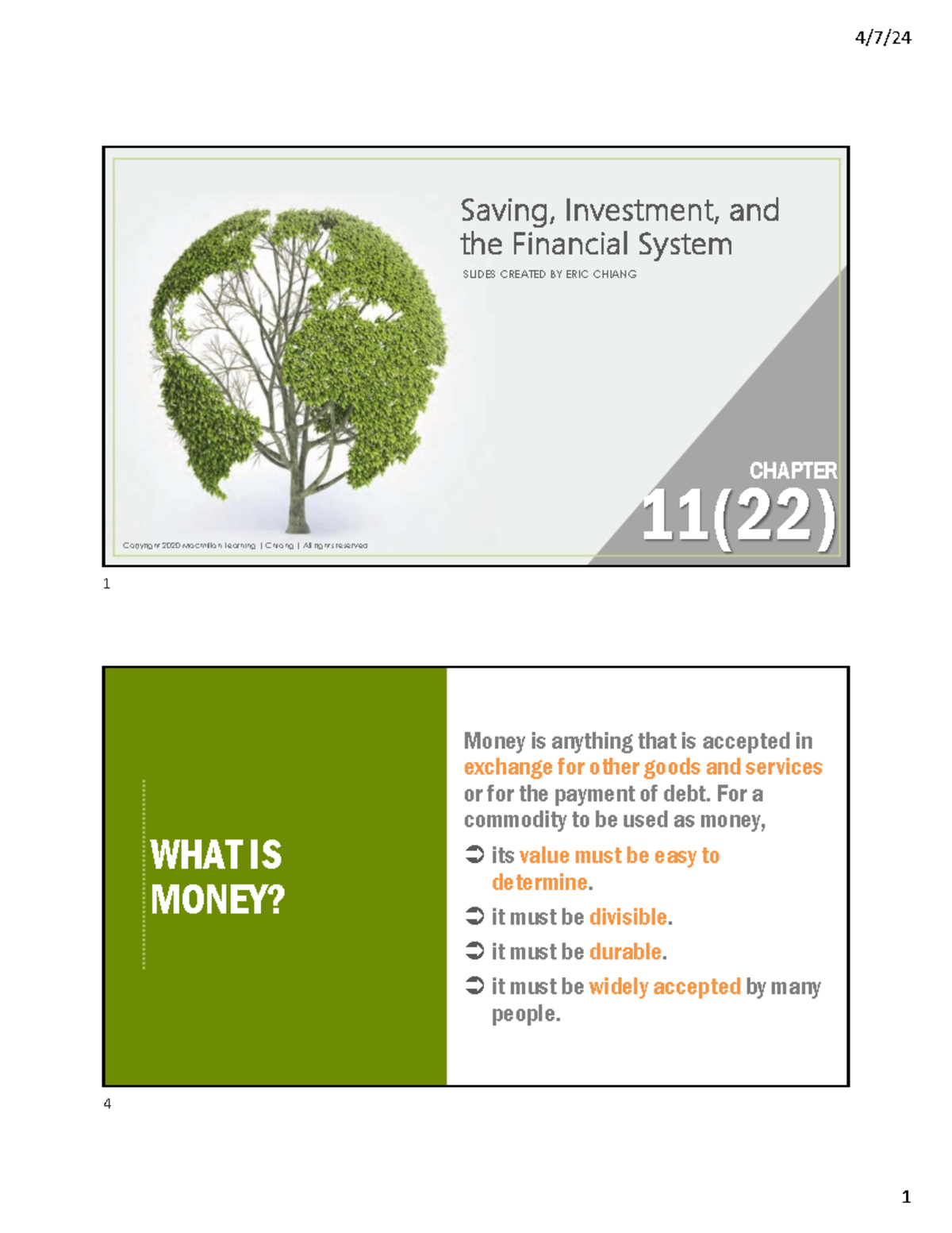 Chapter 11: Saving, Investment, and the Financial System - Studocu