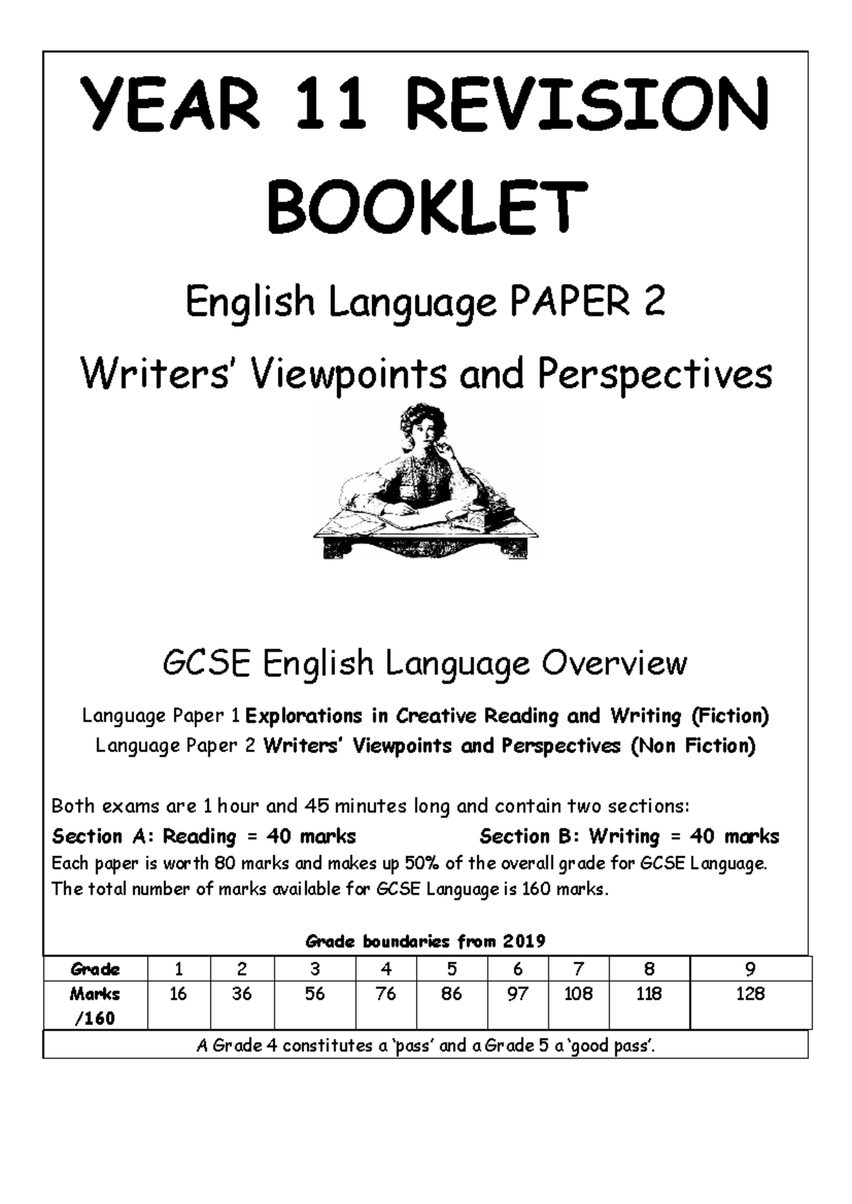 AQA GCSE English Language Paper 2 Revision Booklet: Viewpoints ...