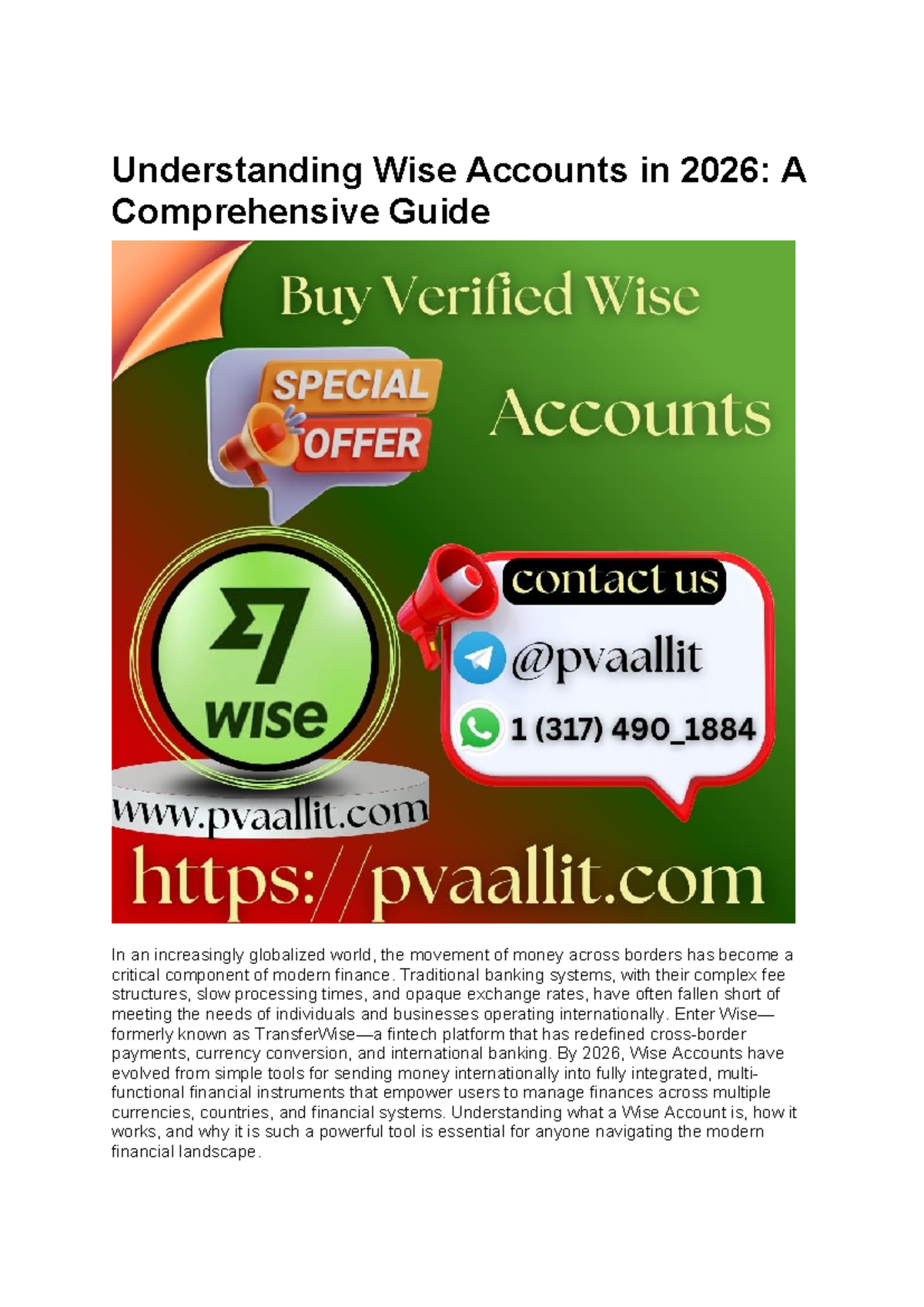 Understanding Wise Accounts in 2026: A Complete Overview - Studocu