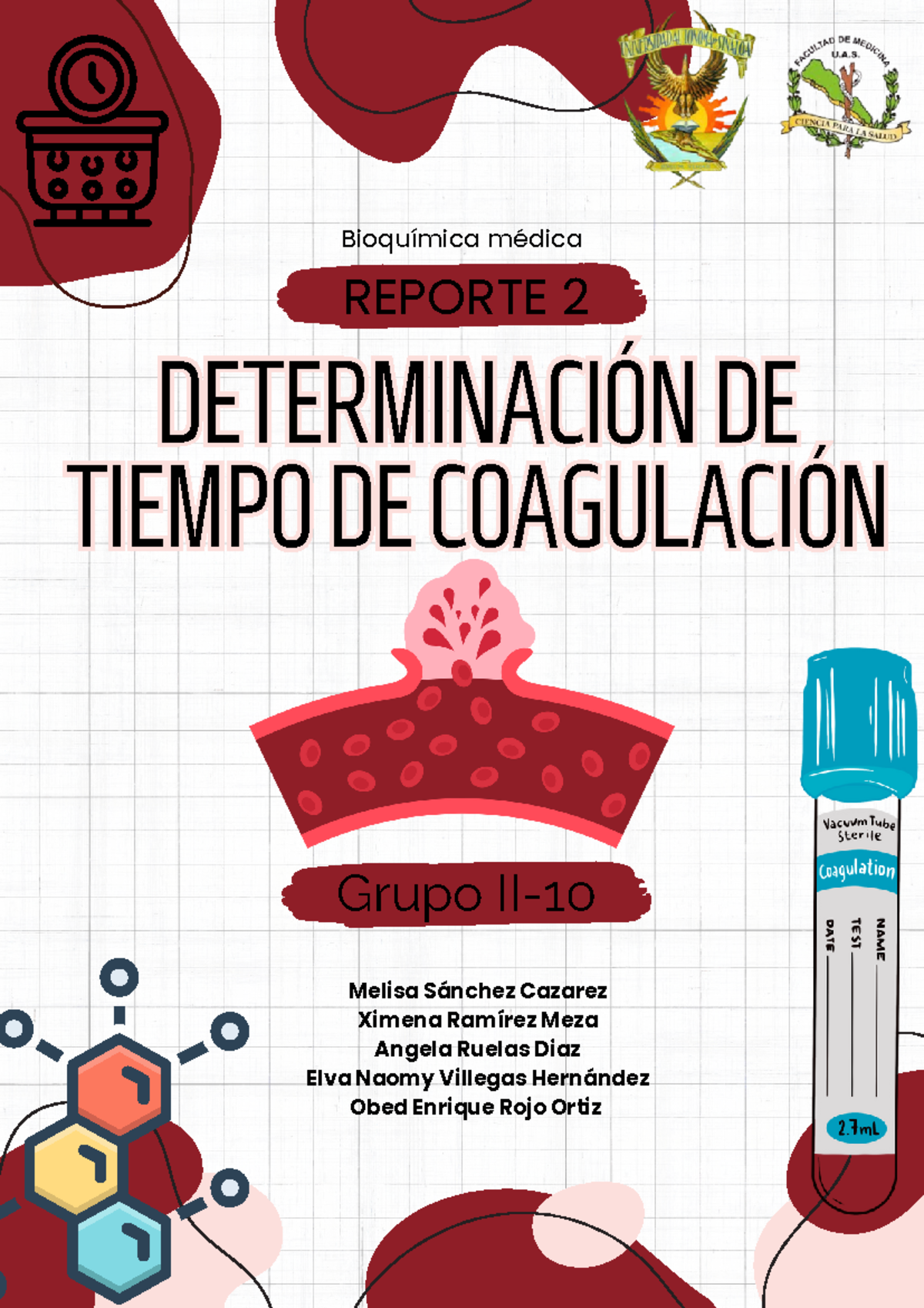 Tiempo de coagulación - Melisa Sánchez Cazarez Ximena Ramírez Meza ...
