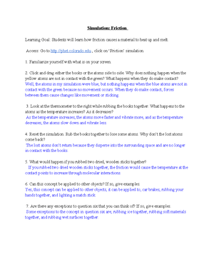 Masses and Spring worksheet - Masses and Springs phet.colorado/en ...