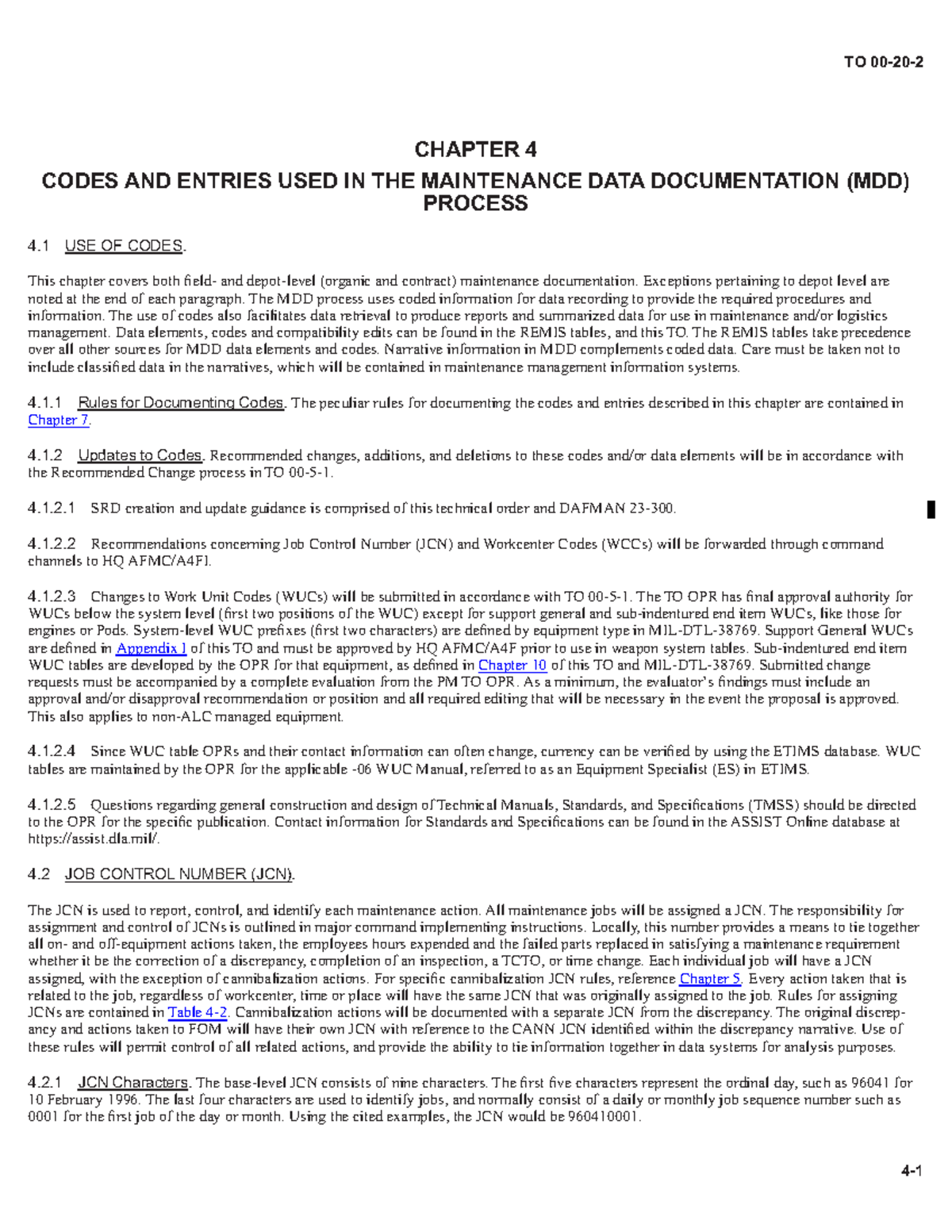 MDD Process Overview and Code Usage - TO 00-20-2 Chapter 4 - Studocu