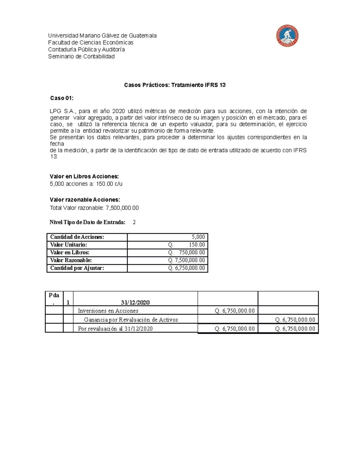 NIIF 13 - Prácticas de Valoración y Ajustes en Contabilidad - Studocu