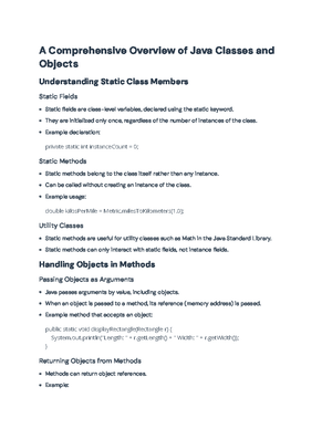 Inheritance and Polymorphism in Java: OOP Principles Overview - Studocu