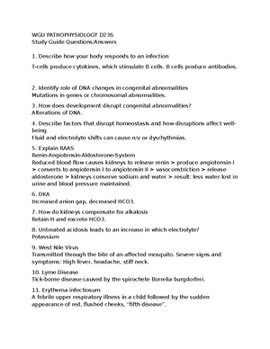 Pathophysiology D236: Neurologic System Learning Objectives & Key ...