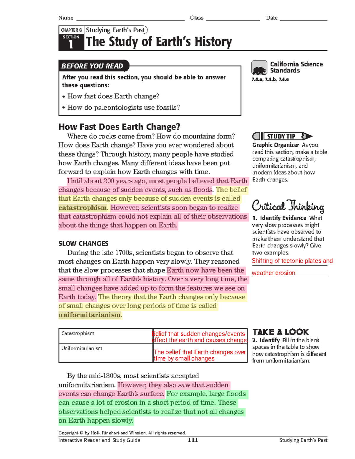 Kami Export - Earth History Study Guide (Part 1) - Christian Bustamante ...
