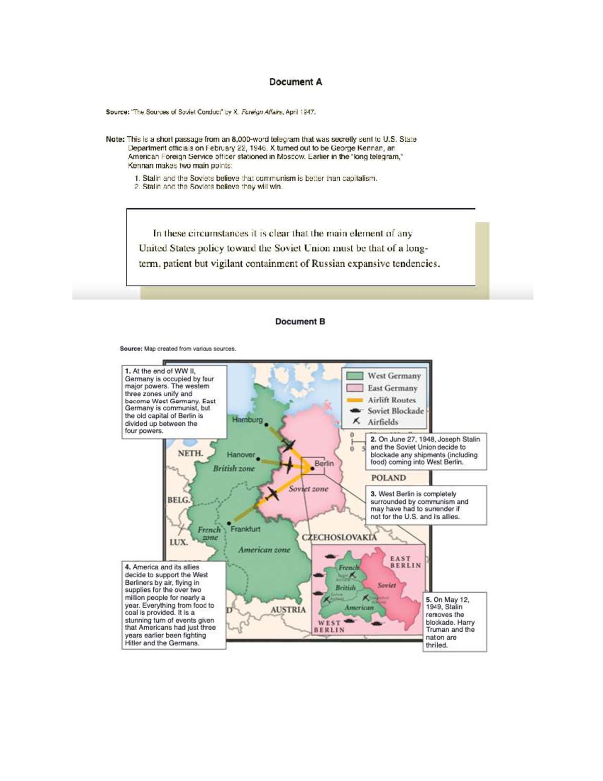 Containment DBQ Docs - Test Study on Soviet Expansion - Studocu