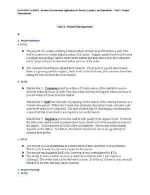 D079 - Task 1 - Task 1 - D079 RNM1 or BXM1 - Business Environment ...