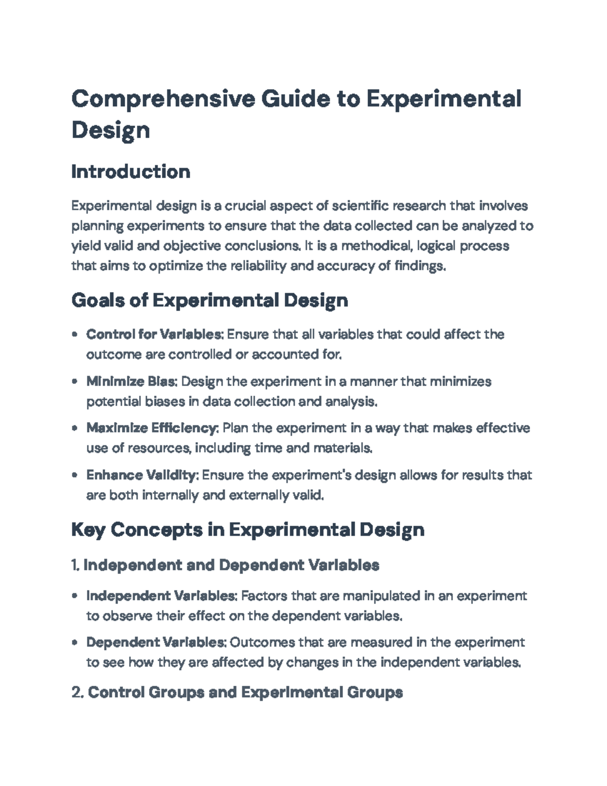 Comprehensive Guide to Experimental Design: Methods and Steps ...