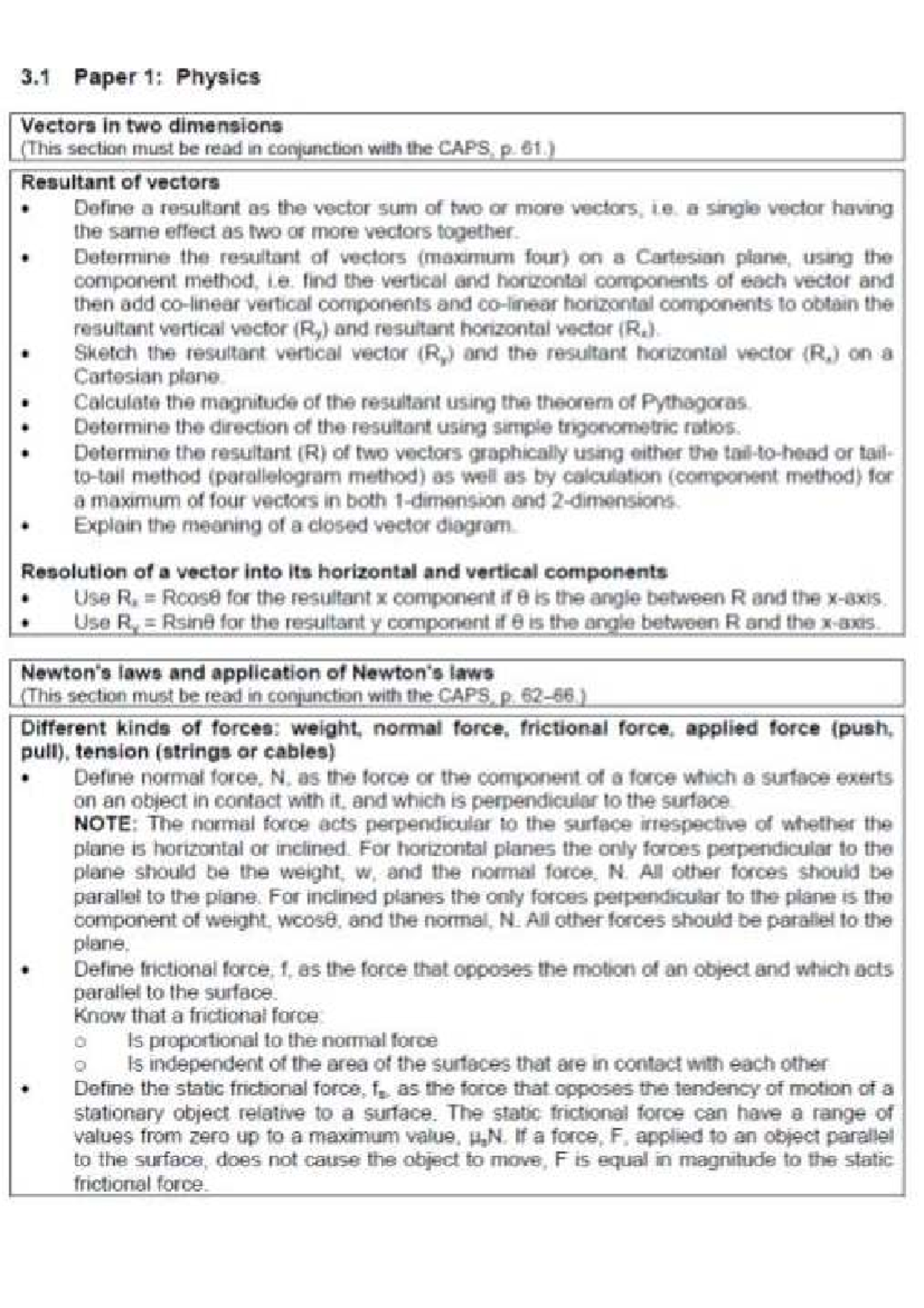 Physics 3.1: Vectors and Forces in Two Dimensions - Exam Prep - Studocu
