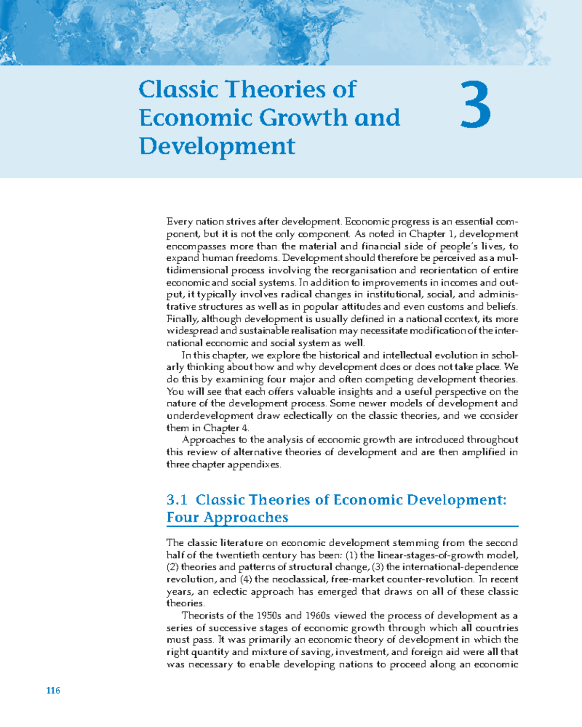 Classic Theories of Economic Growth and Development (ECO 301) - Studocu