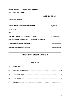 Recusal Application - notes - RECUSAL APPLICATION Firstly, the ...