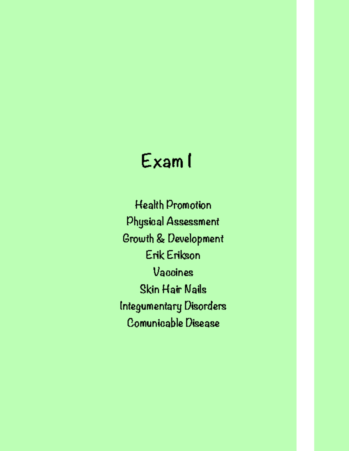 Pediatric Nursing Exam 1: Growth, Development, and Health Promotion ...