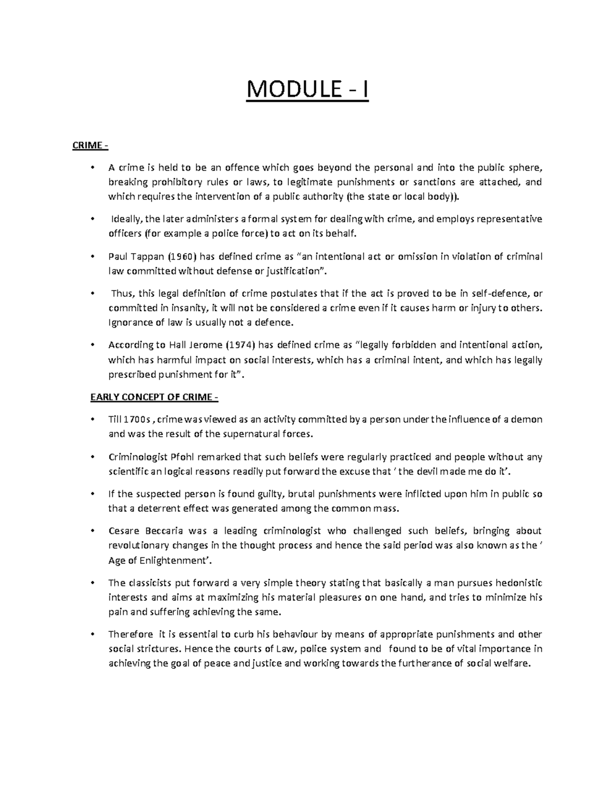 Criminology Complete Notes - Key Concepts, Definitions, and ...