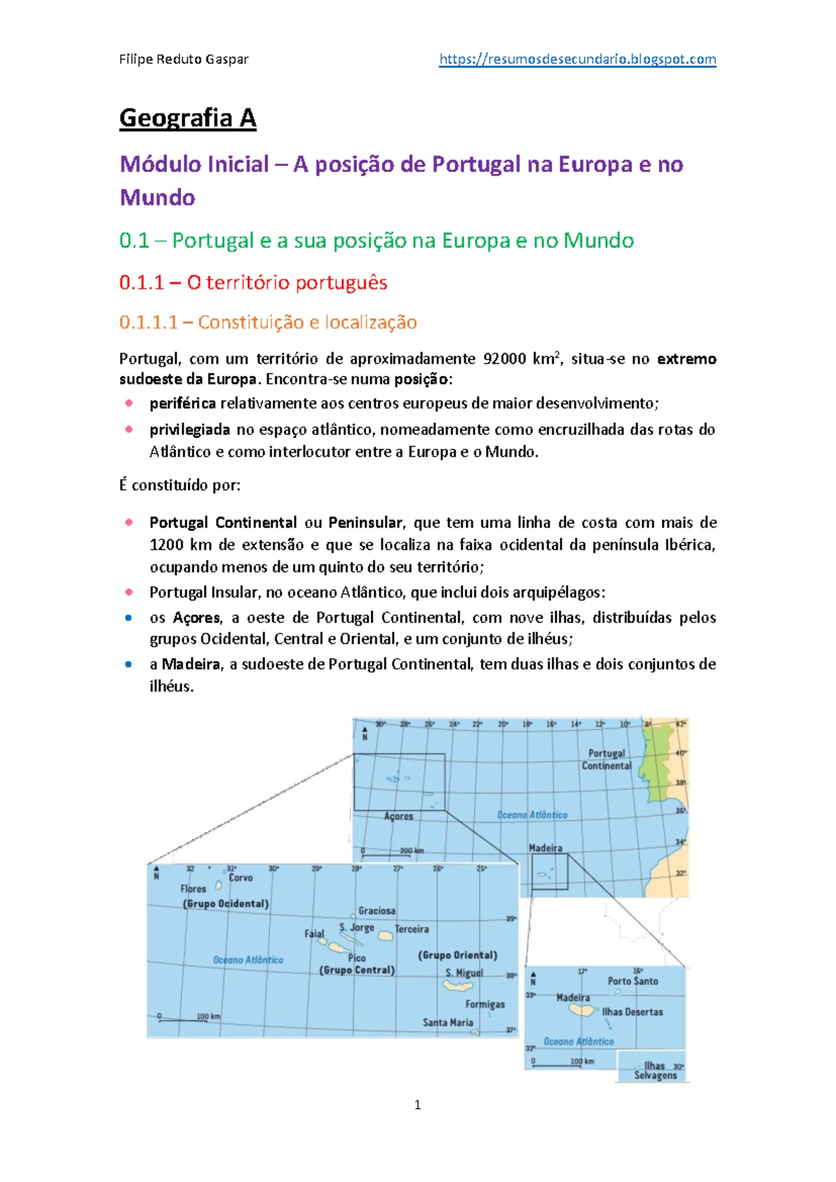 Resumo Geografia A - Radiação Solar e Seus Efeitos 10º Ano - Studocu