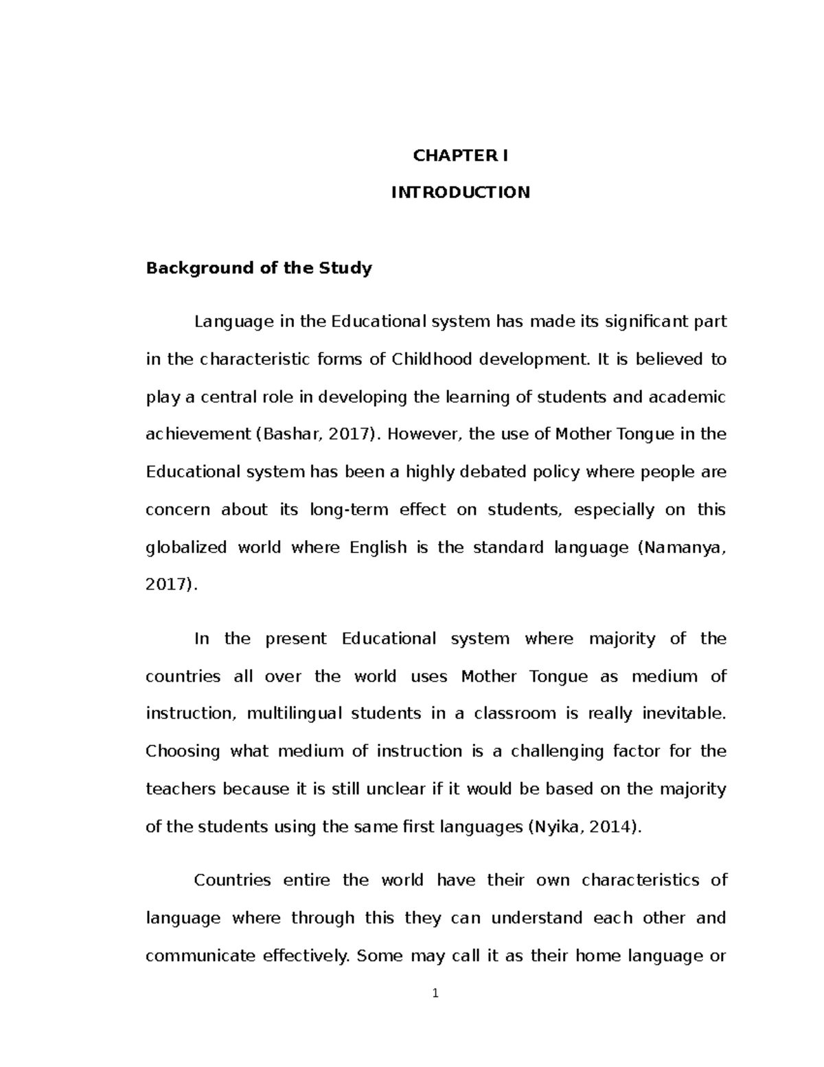 Chapter 1 qualitative research - CHAPTER I INTRODUCTION Background of ...