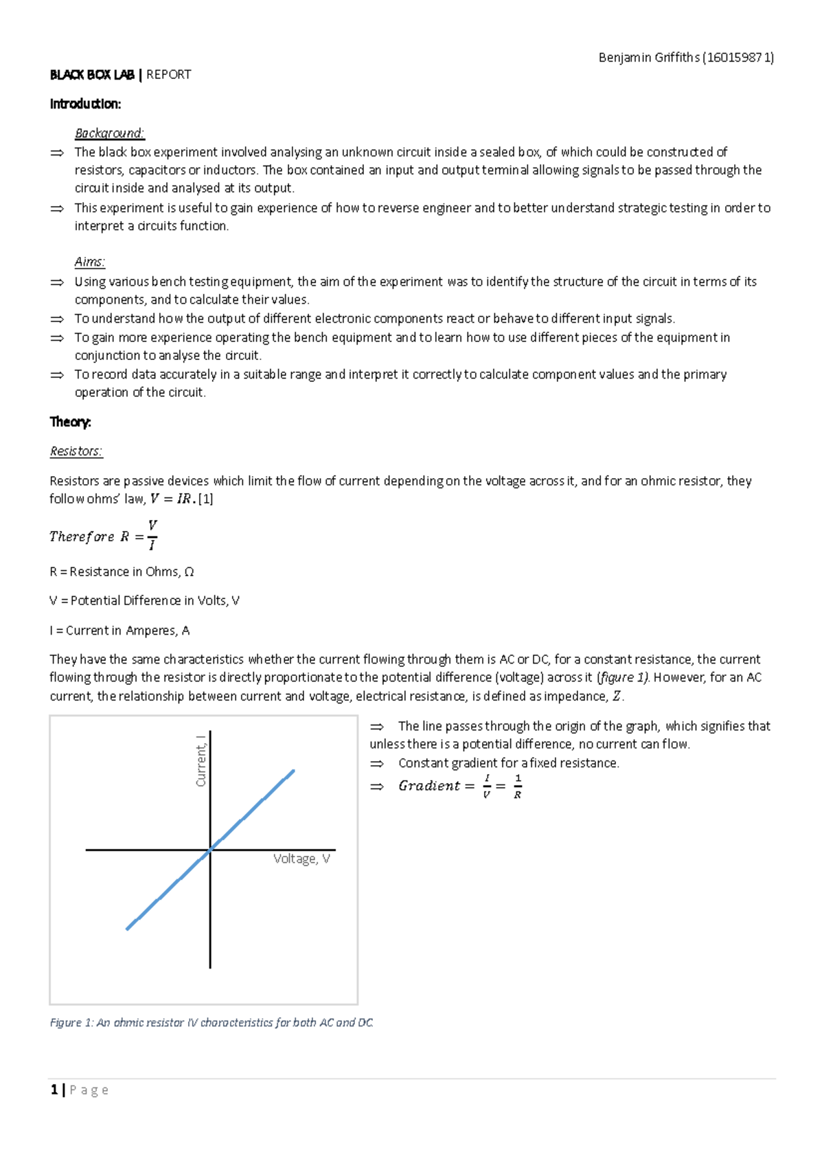 Engineering Physics Lab Report: Black Box Experiment Analysis - Studocu