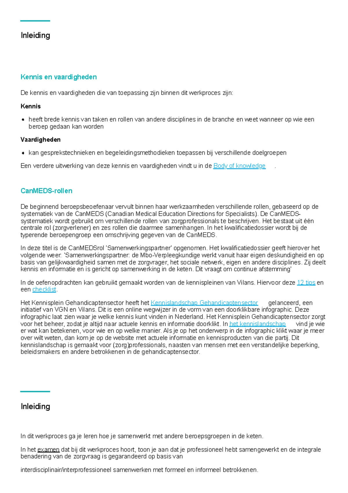 Verpleegkundige Diagnose en Zorgplan Opstellen - Zorgverlener (B1-K1-W2) - Studeersnel