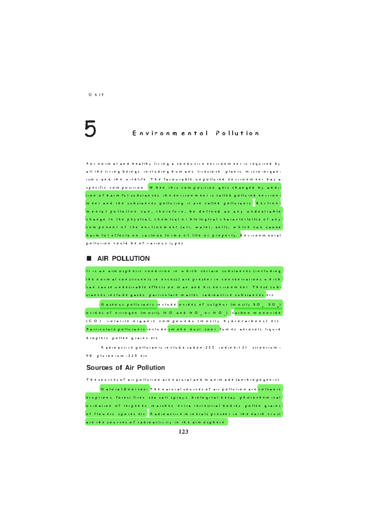 Chapter 5: Environmental Pollution - Final Exam Notes (ENV 101) - Studocu