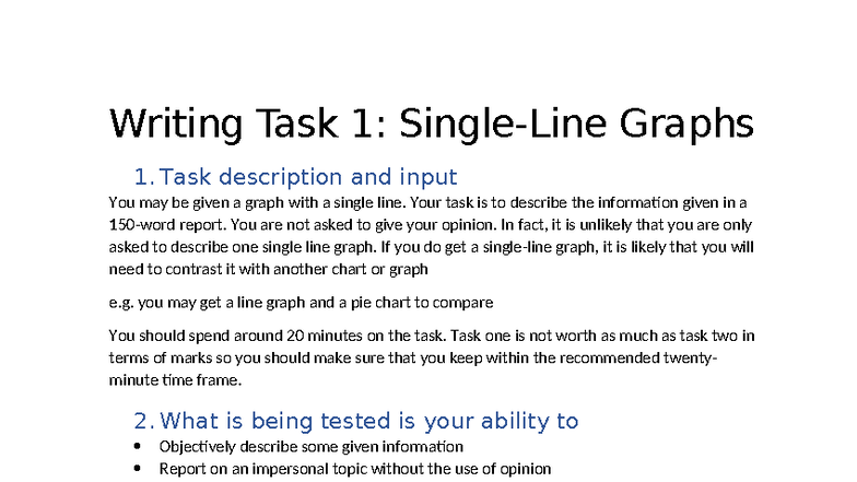 Writing Task 1: Describing Graphs - EEE - Studocu