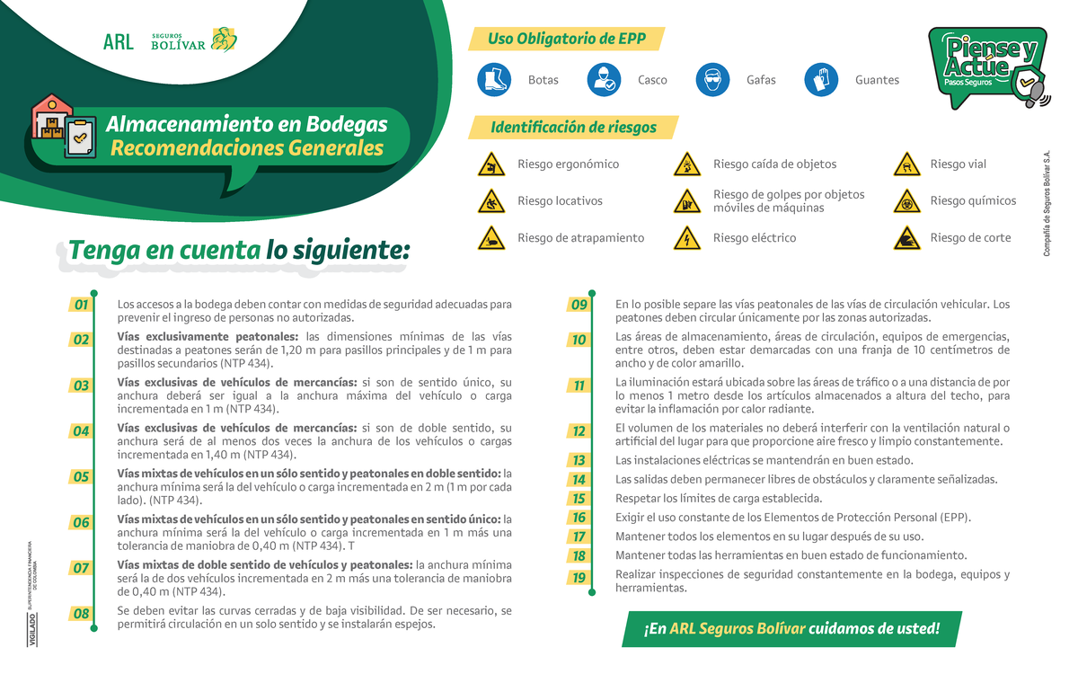 EPP y Seguridad en Almacenamiento de Bodegas: Recomendaciones Generales ...
