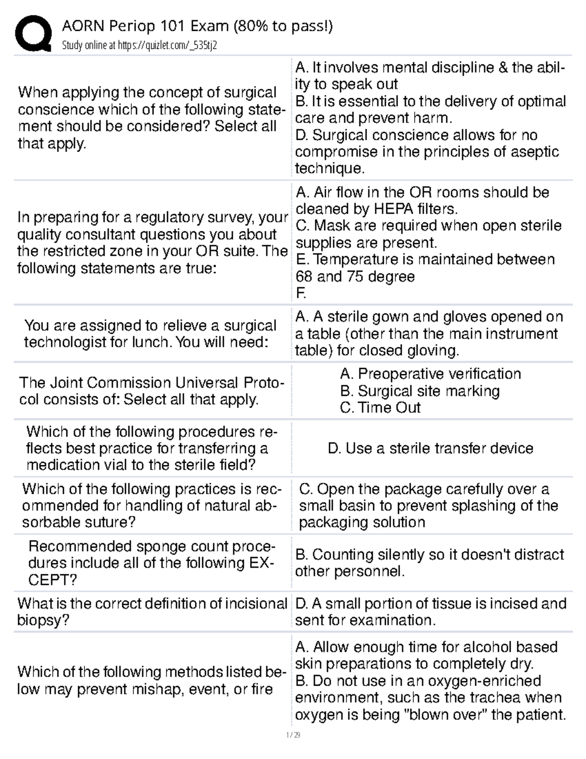 Periop 101 study exam - Study online at quizlet/_535tj When applying ...