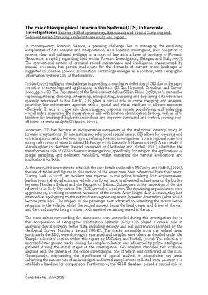 Forensic Science Expert Witness Report - REPORT AND STATEMENT OF ...