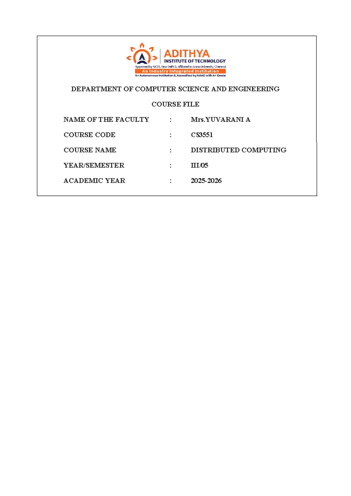 1 File Cover Sticker - Computer Science - DEPARTMENT OF COMPUTER ...