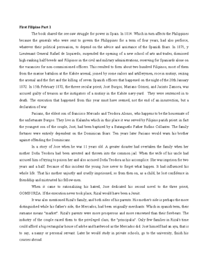 RIZAL031 LIFE AND Works OF Rizal Notes Part 4 - Pobres Frailes Poor ...