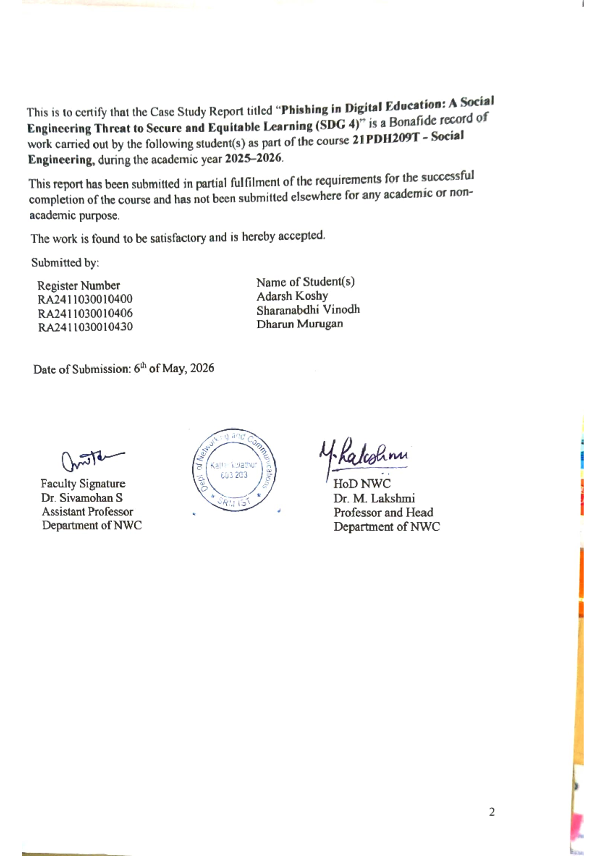 Case Study Report: Digil,xl Education & SDG 15 (21PDH209T) - Studocu