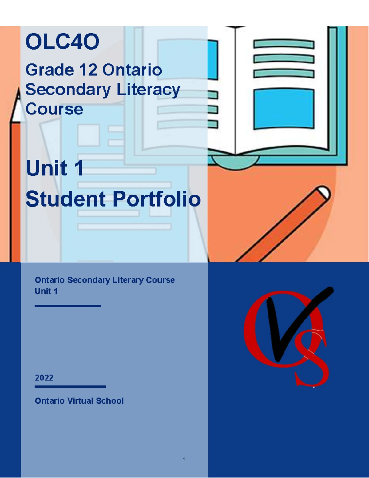 OLC4O Grade 12 Ontario Secondary Literacy Course Unit 2 Portfolio - Studocu