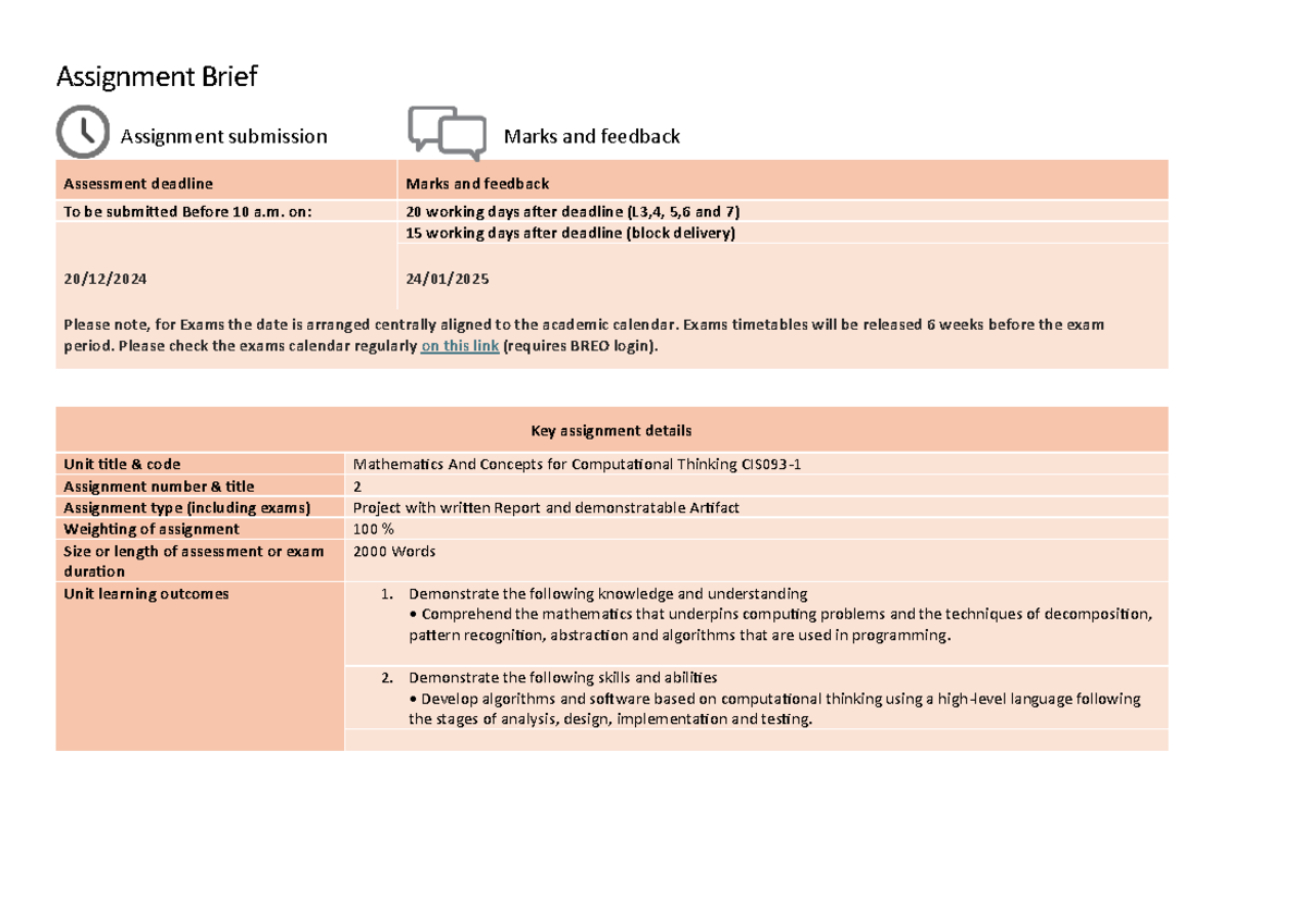 CIS093-1 Assignment 2 Brief: Taxi Booking System Project Guide - Studocu