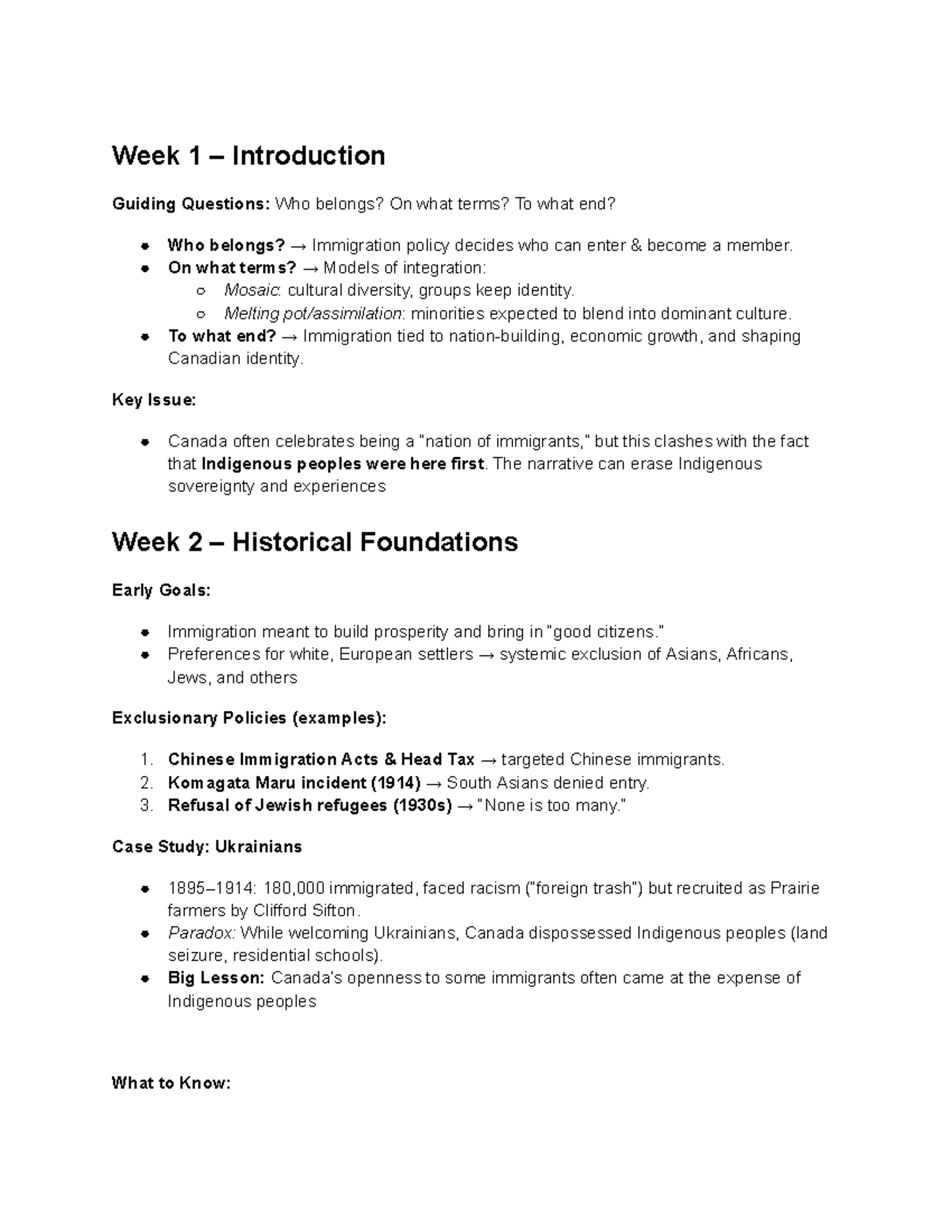 POL220 Test 1 Cheat Sheet: Immigration, Identity, and Policy Insights ...