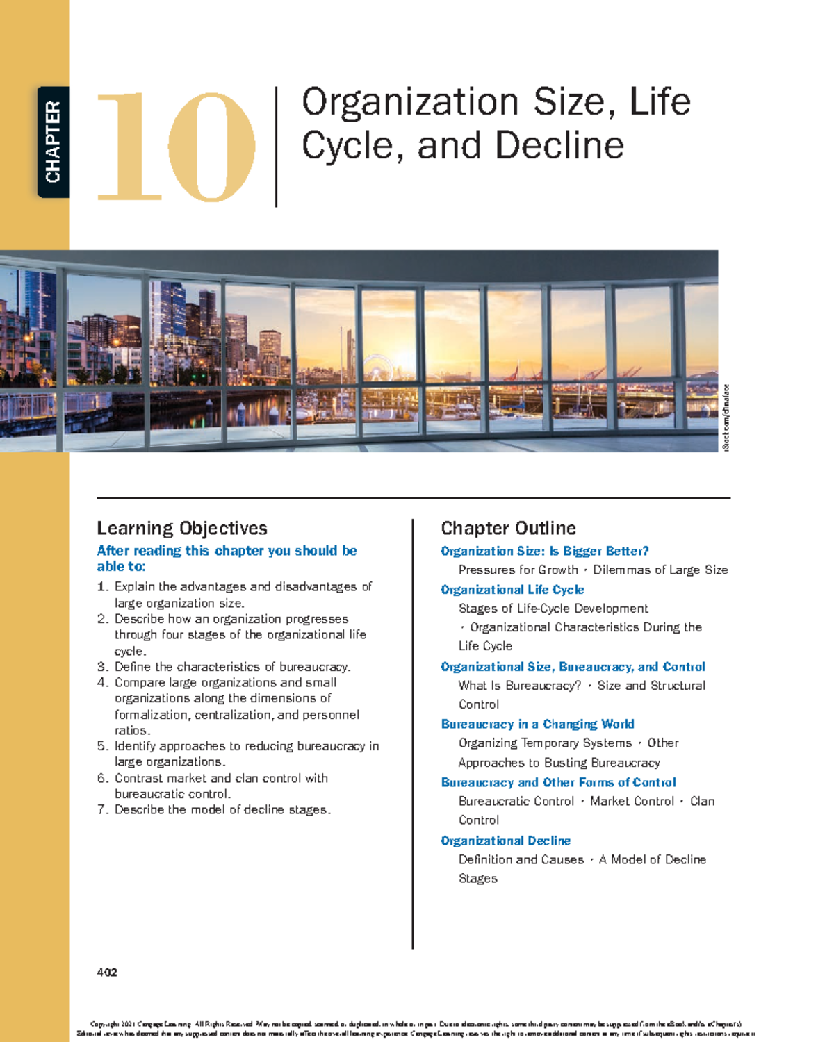 Ch 10: Organization Size, Life Cycle, and Bureaucratic Control - Studocu