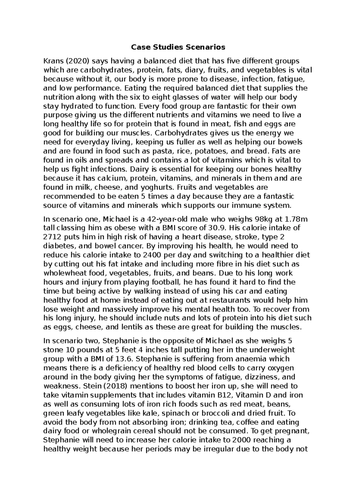 Nutrition & Digestion Presentation Notes (Unit 9) - Studocu