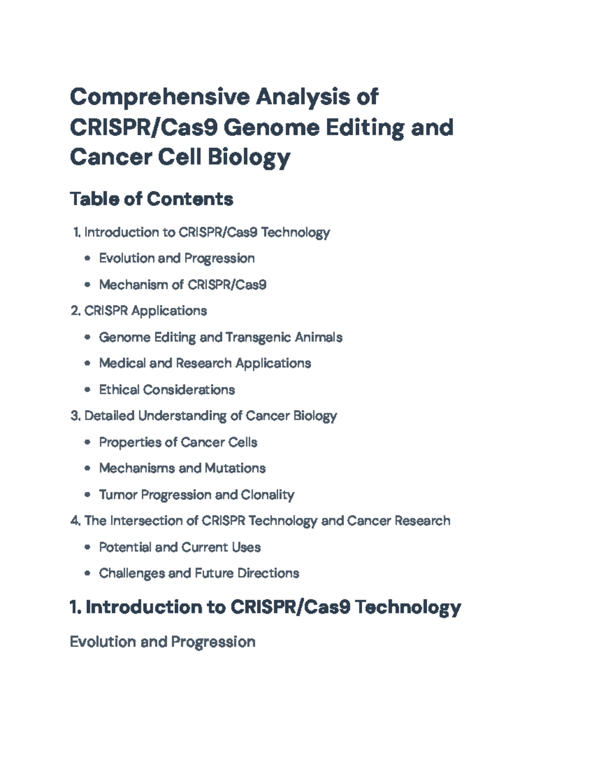 CRISPR/Cas9 and Cancer Cell Biology: An In-Depth Analysis ...