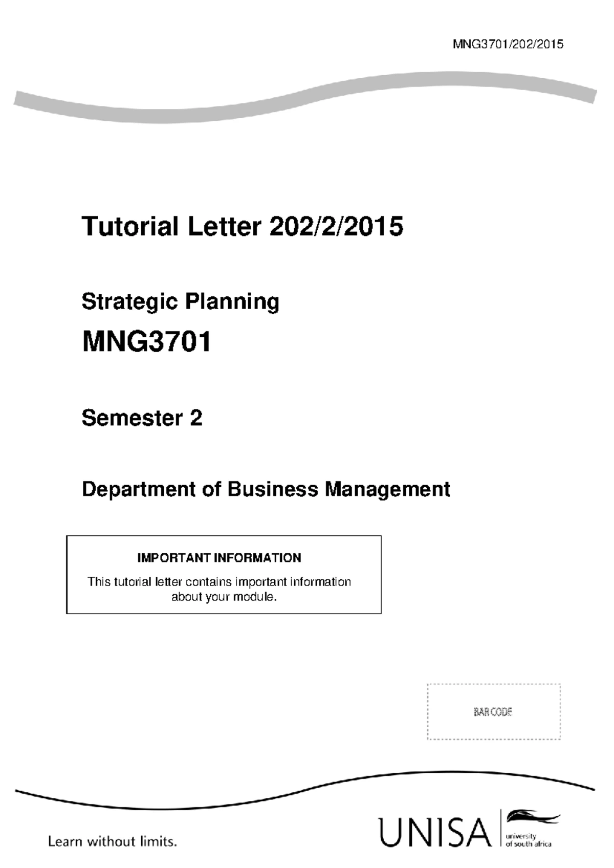 MNG3701 Study Guide - Only study guide for MNG Semesters 1 & 2 ...