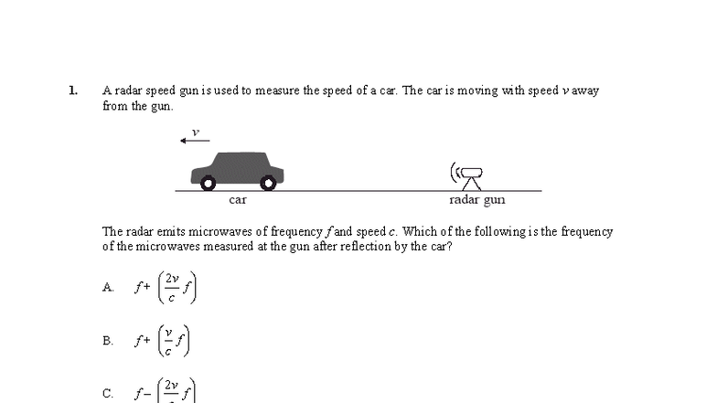 C5 Doppler Effect Question Bank - Physics IB - Studocu