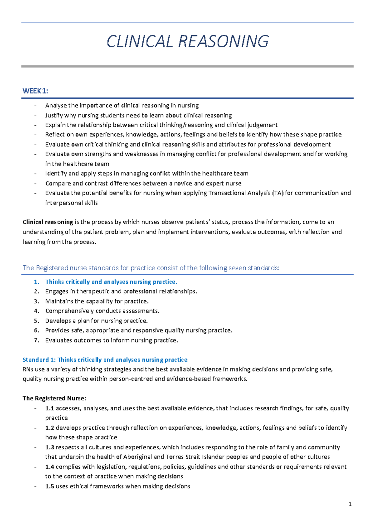Clinical Reasoning in Nursing: Key Concepts and Skills for Practice ...