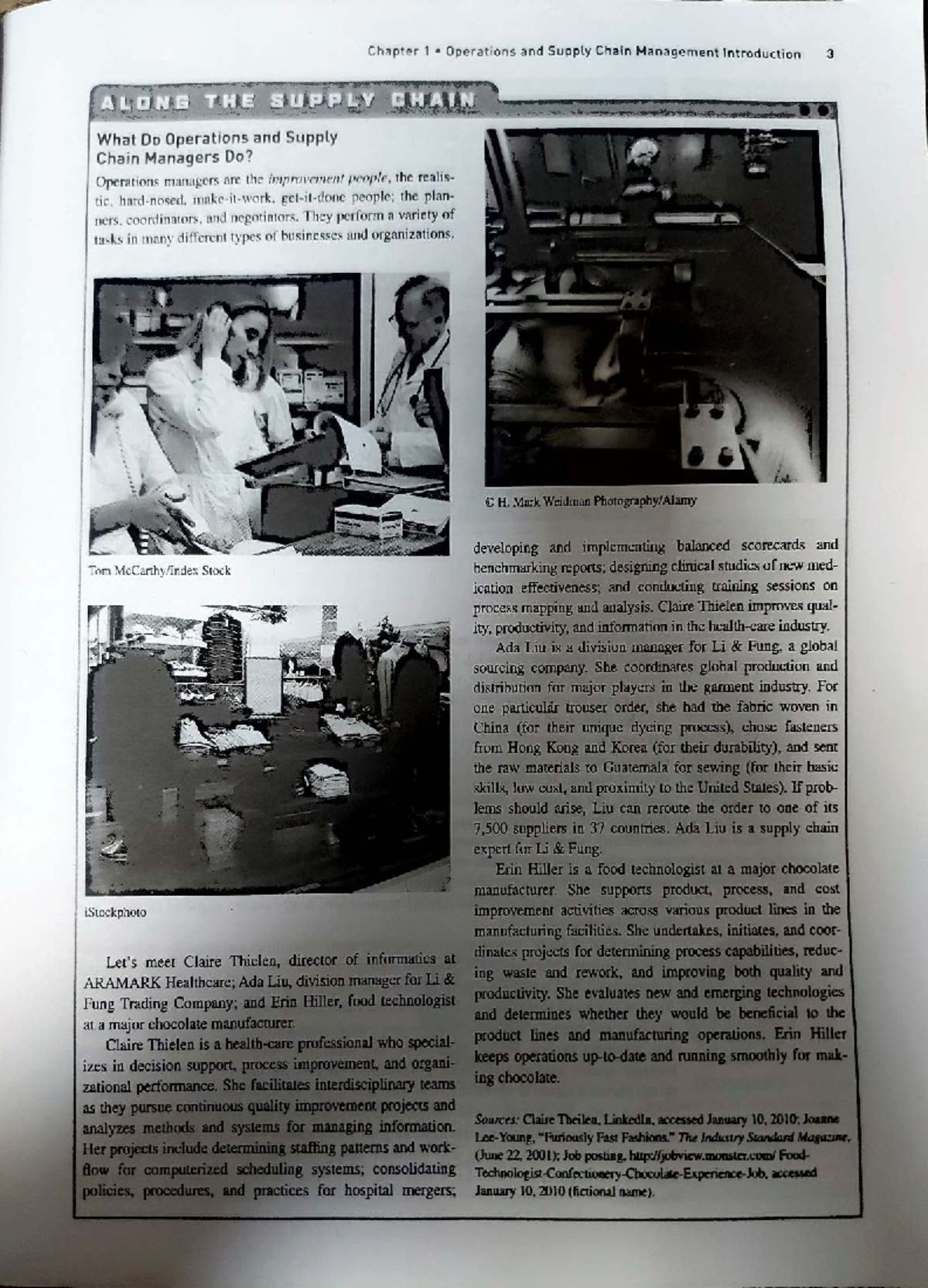 Chapter 1: Role of Operations & Supply Chain Managers (ONG) - Studocu