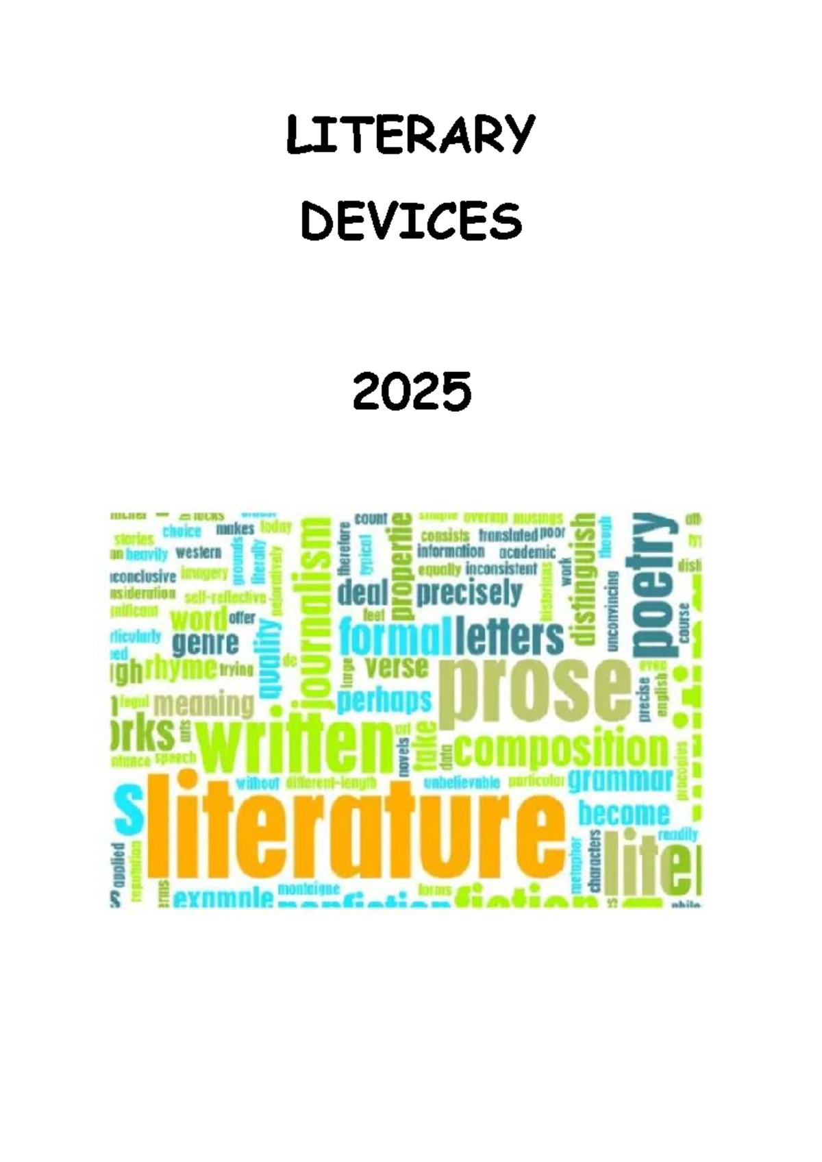Literary Devices Overview for ESA 2025: Key Concepts and Examples ...