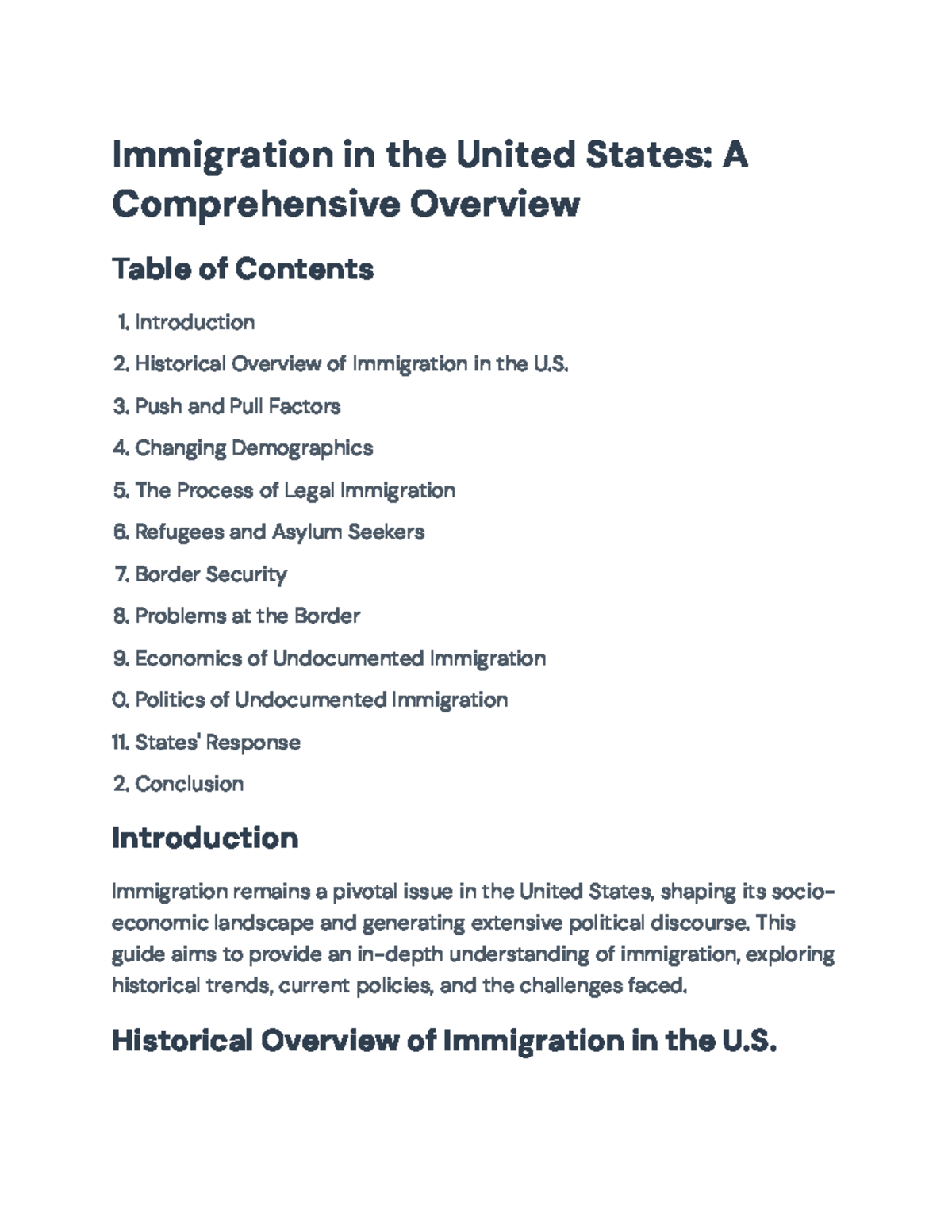 Comprehensive Guide to Immigration in the U.S. (Unit Guide 2025 ...